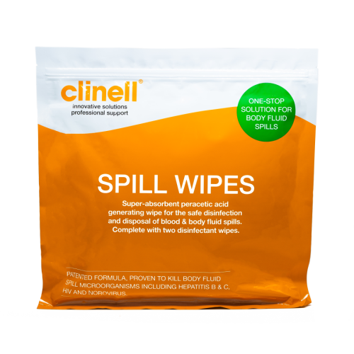 Spectrum Cleaning Solutions - Clinell Spill Wipe - Case of 24 Packs
