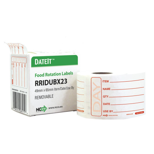 Spectrum Cleaning Solutions - 5cm Vogue Adhesive Food Labels - 500 Labels