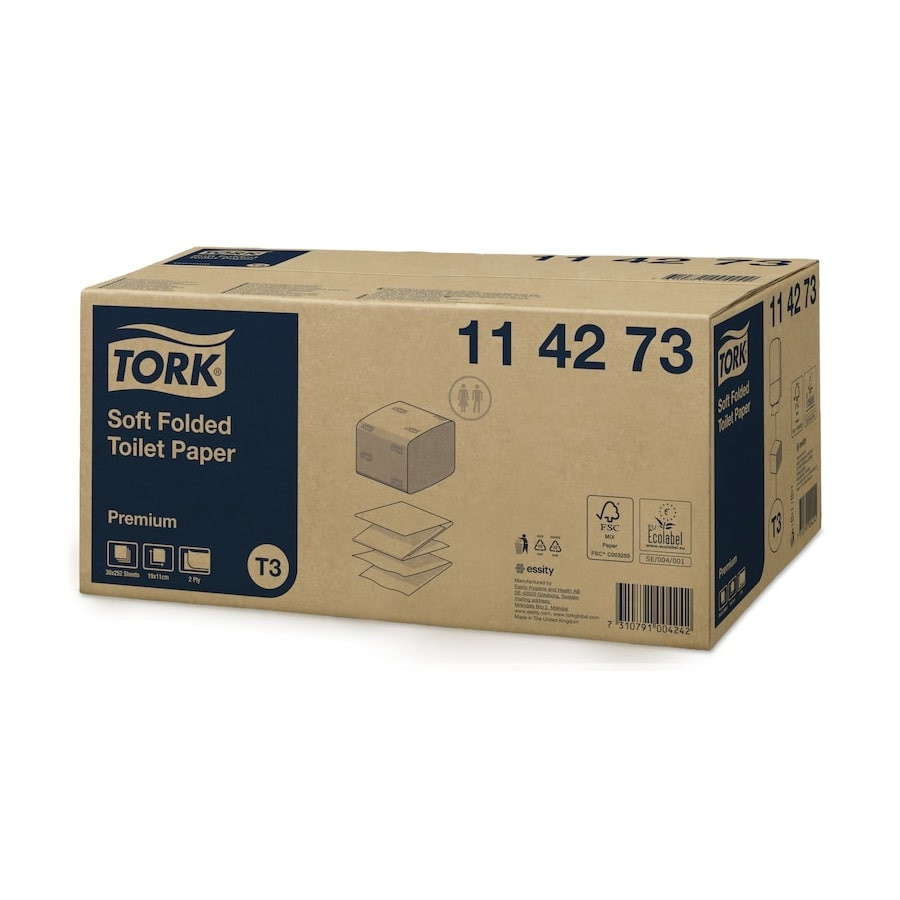 Spectrum Cleaning Solutions - Tork T3 Soft Folded Toilet Paper - 7560 ...