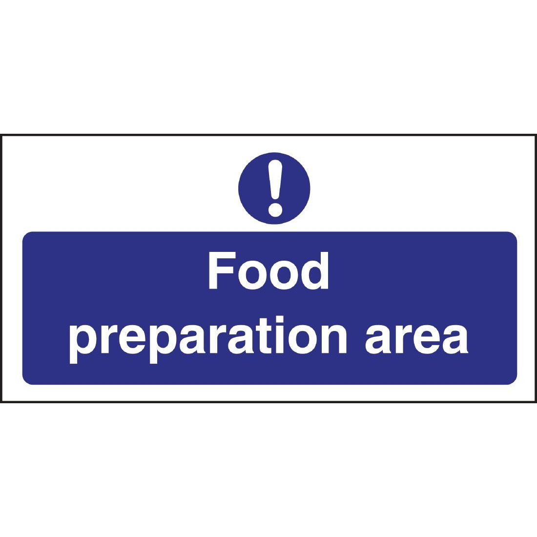 Spectrum Cleaning Solutions - Food Prep Area Sign